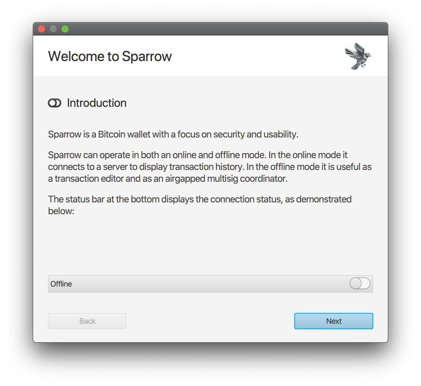 Quick Start Guide - Sparrow Wallet